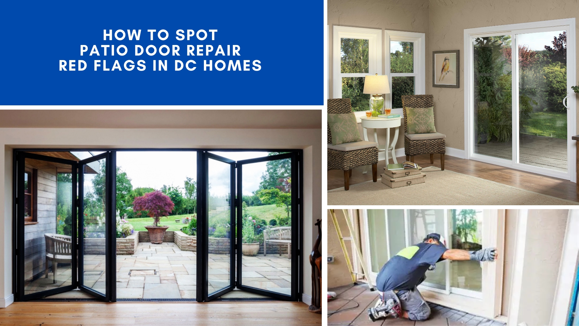 Patio Door Repair in DC: Watch for These Red Flags
